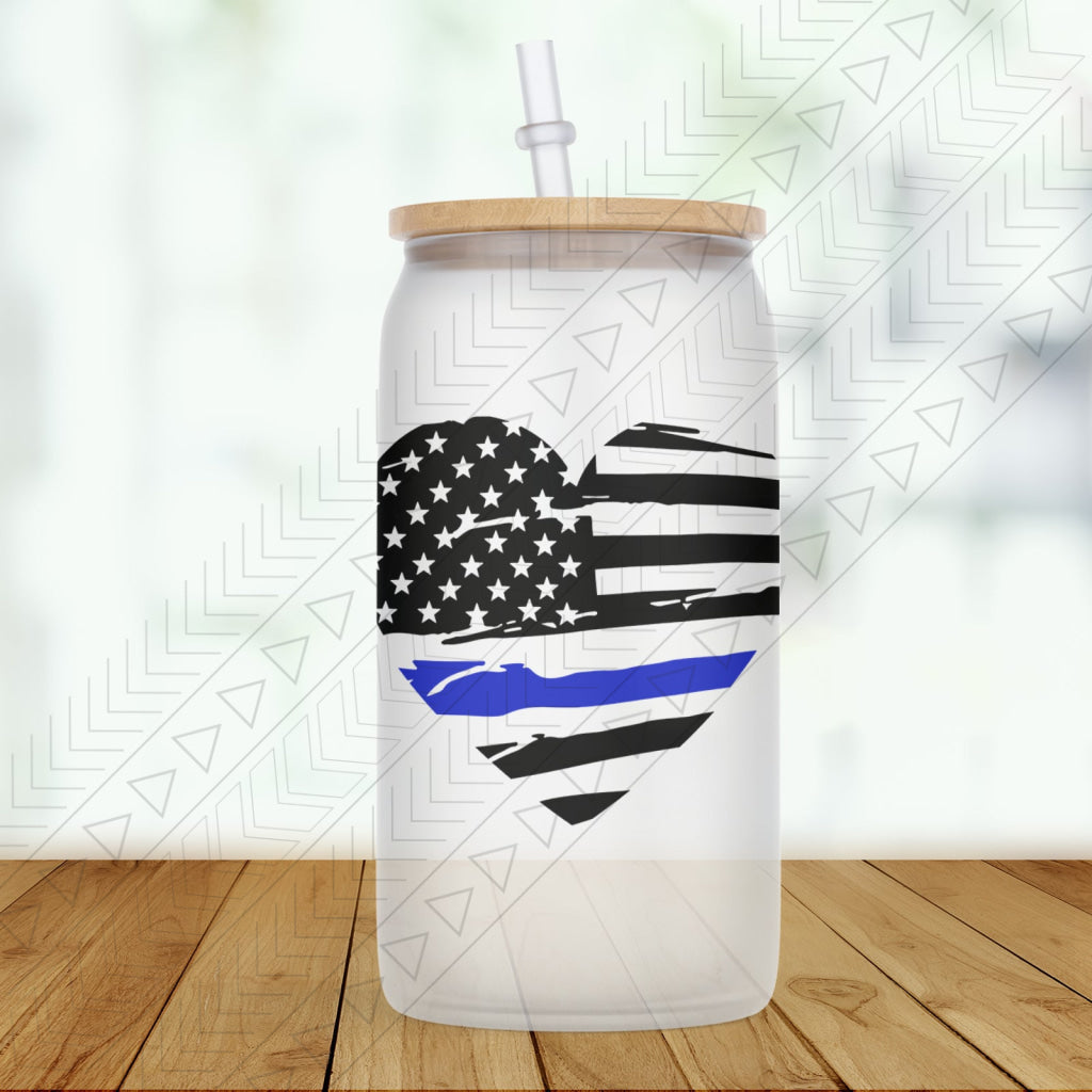 Police Flag Heart – Snc Designs